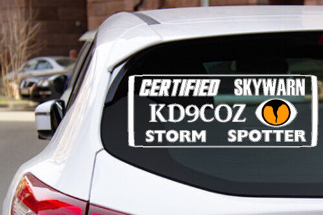 Personalized Certified Skywarn Storm Spotter Decal No Background Sticker Vinyl - Etsy