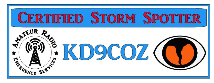Personalized Certified Storm Spotter Skywarn Car Window Decal Sticker ...