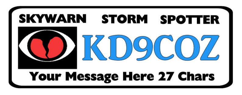 Personalized Skywarn Storm Spotter Decal - Etsy