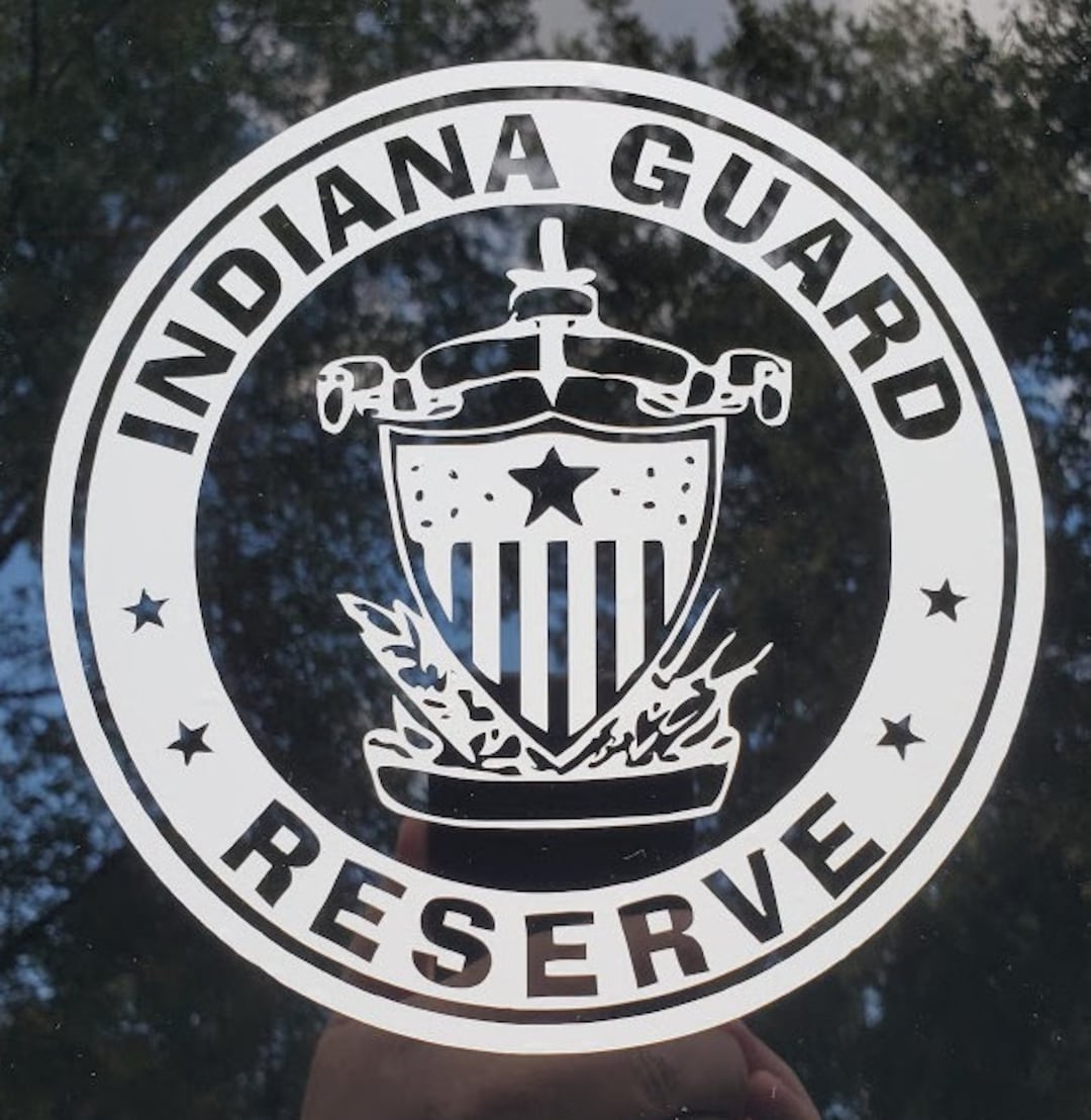Indiana Guard Reserve Circle Logo Decal Sticker Vinyl - Etsy