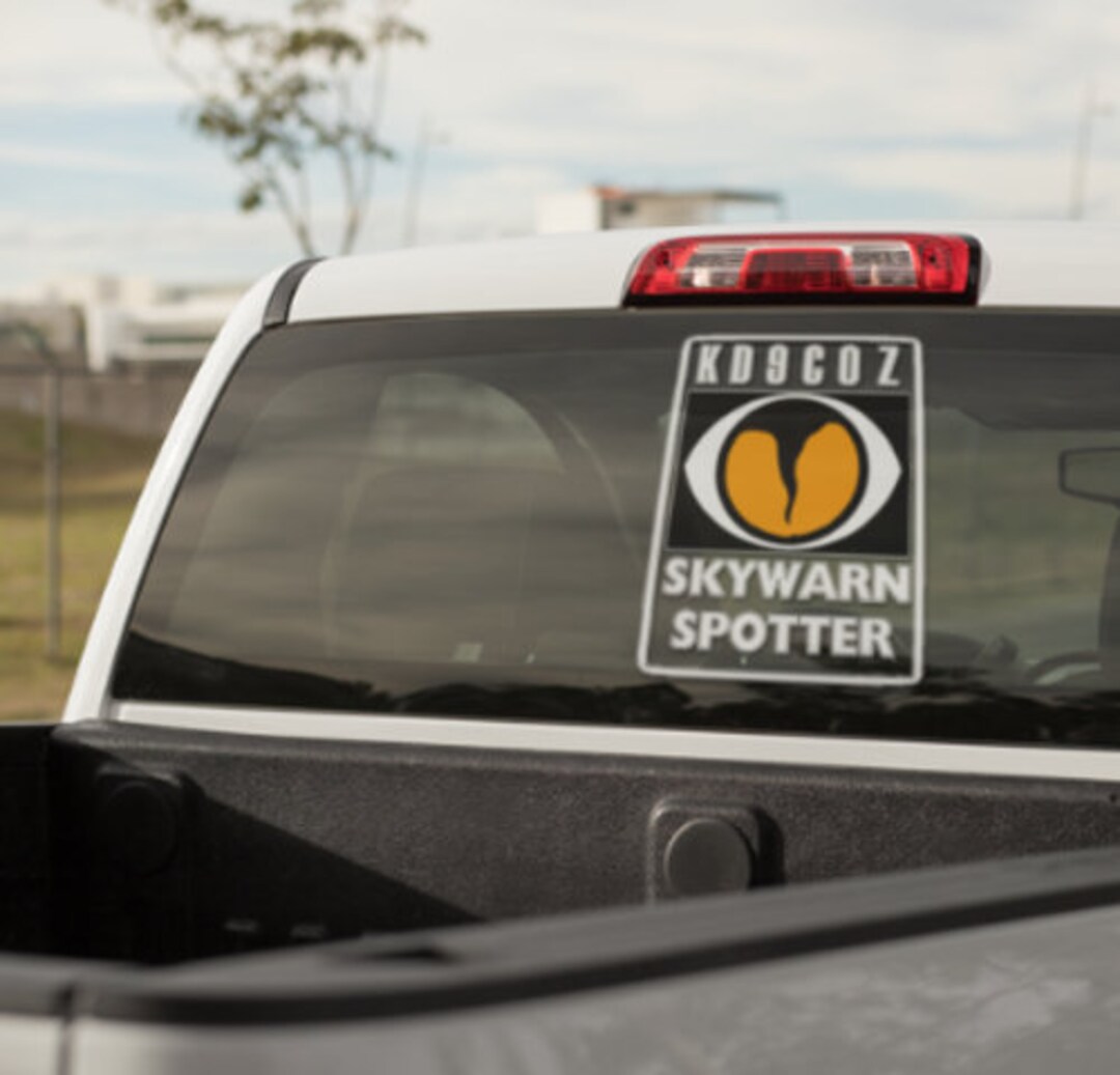 Personalized Skywarn Spotter Decal Sticker - Etsy