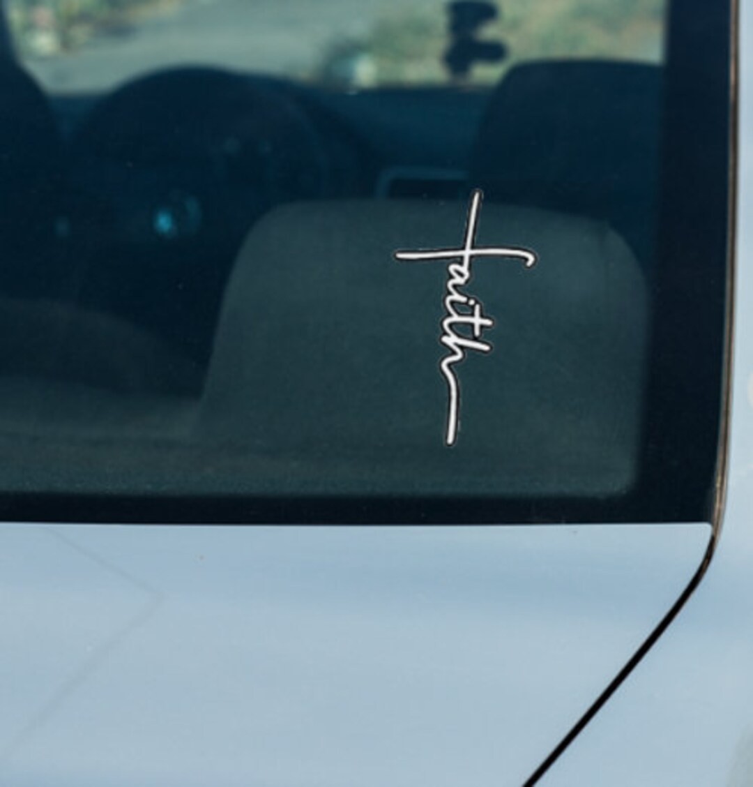 Faith Cross Decal Inspiring Vinyl Sticker for Believers - Etsy