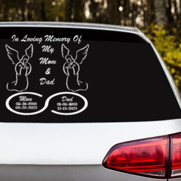 In Loving Memory Car Decal - Etsy
