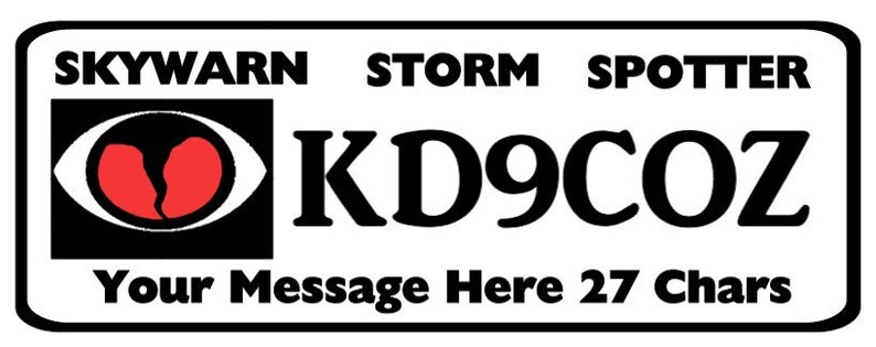 Personalized Skywarn Storm Spotter Decal - Etsy