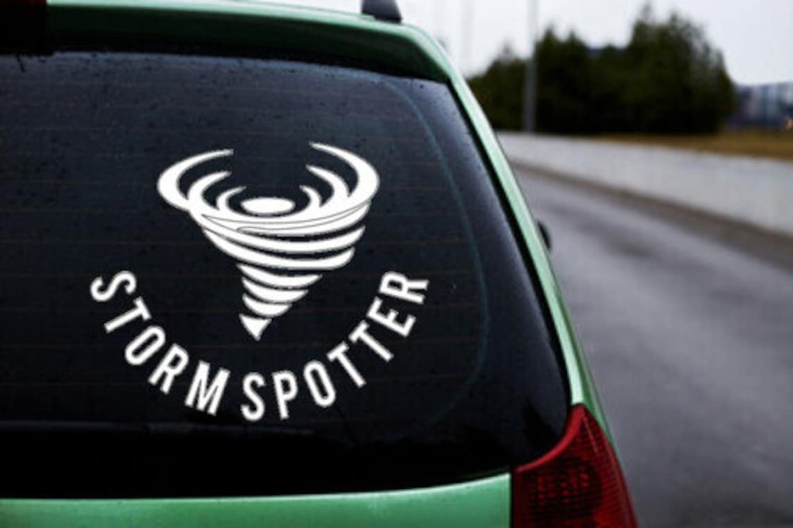 Tornado Storm Spotter ARRL ARES Ham Radio Car Window Decal Sticker ...