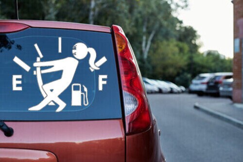 Girl Car Fuel Tank Door Decal Sticker - Etsy