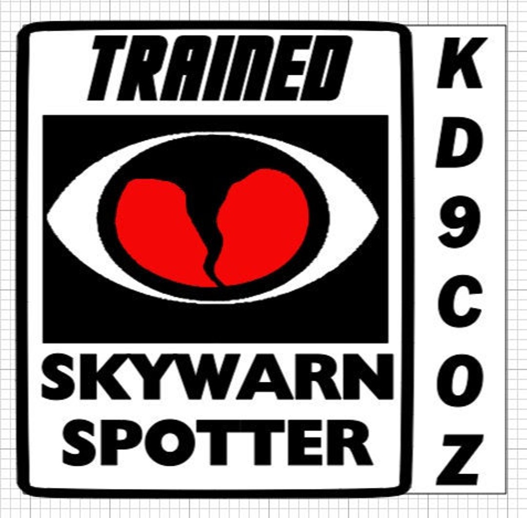 Personalized Trained Skywarn Spotter Decal - Etsy