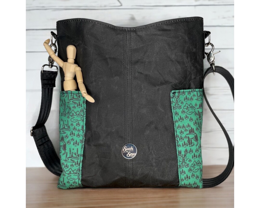 Bigfoot-waxed Canvas Crossbody Bag Featuring Bigfoot (CP3) - Etsy
