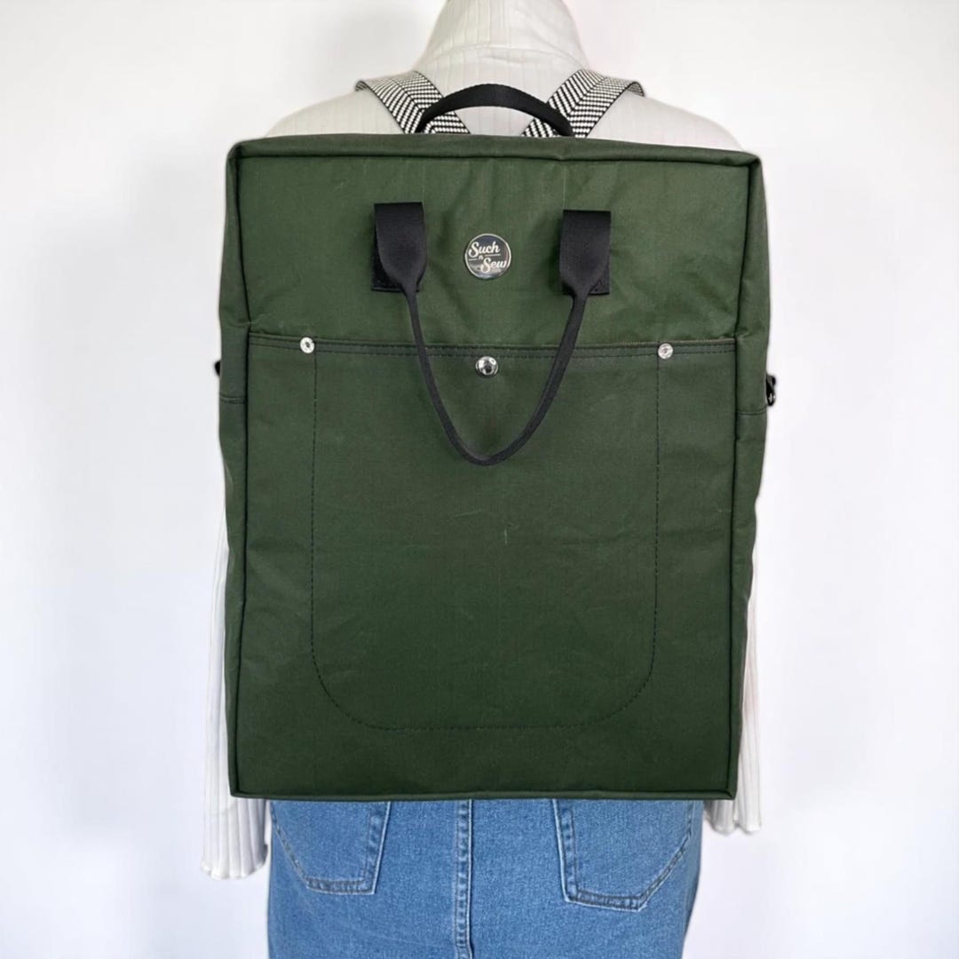 Keen on Green Waxed Canvas Large Making Backpack (BP11) - Etsy