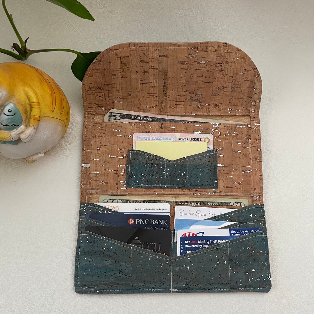 Cork Shimmer in the Night 'lucky Penny' Wallet - Etsy