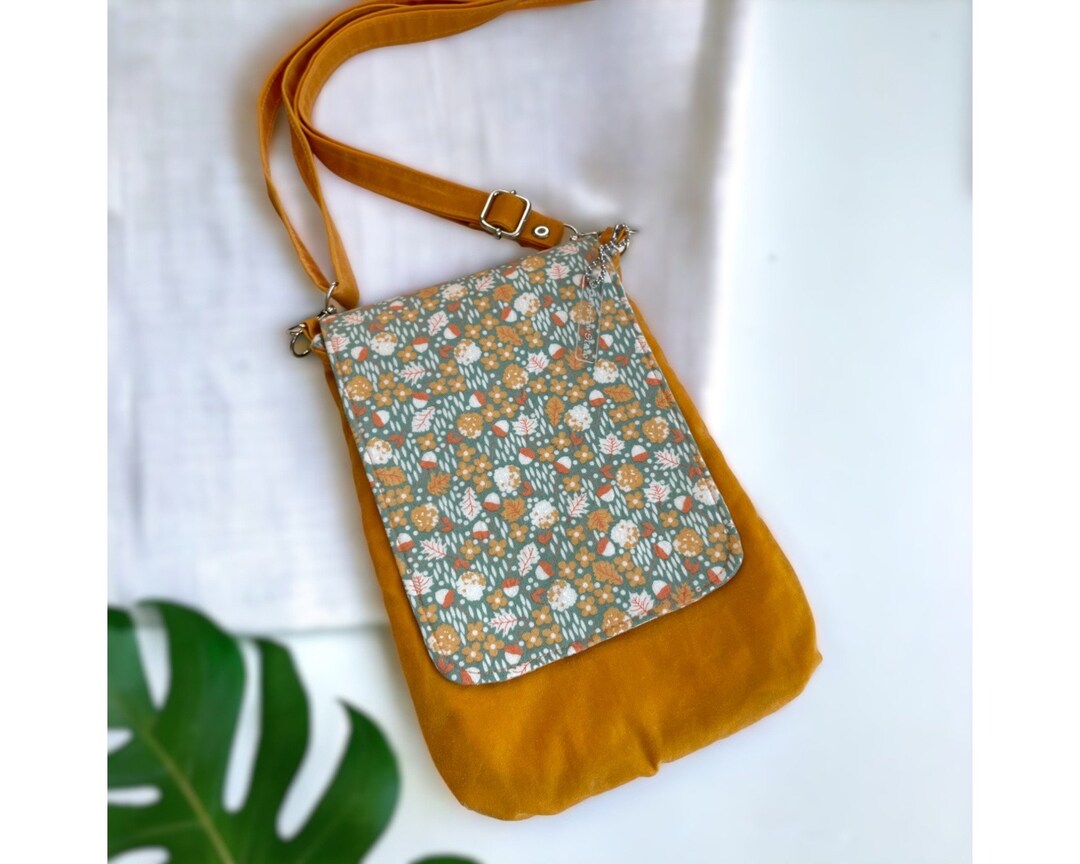 Waxed Canvas Phone Crossbody Bag With Card Slots (FB3) - Etsy