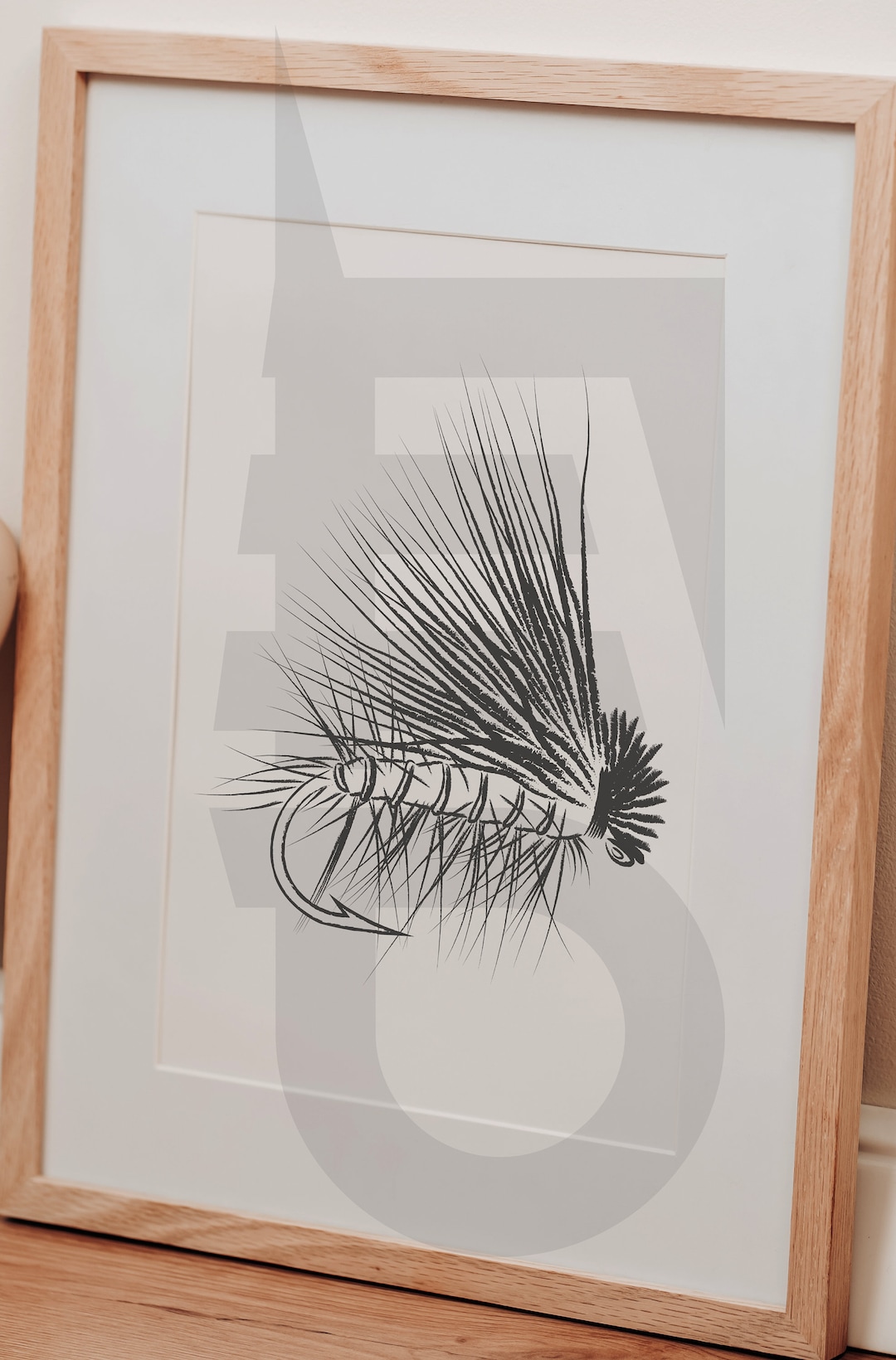 Elk Hair Caddis - Fly Tying - Illustration - Fly Fishing Print ...