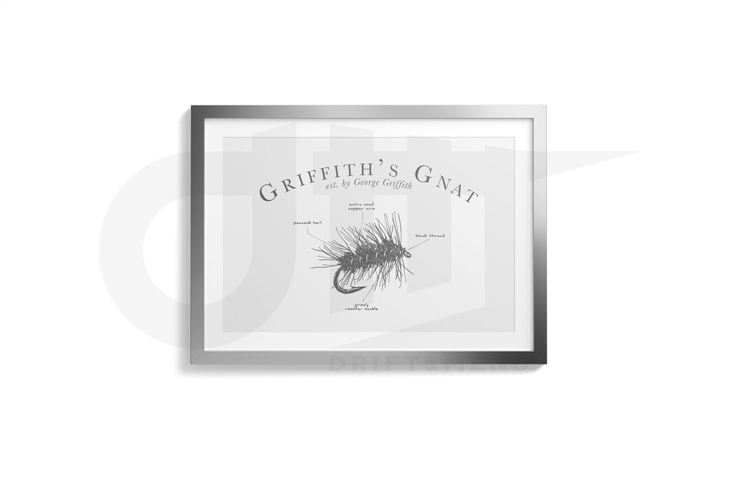 Griffith's Gnat - Fly Tying - Illustration - Fly Fishing Print ...