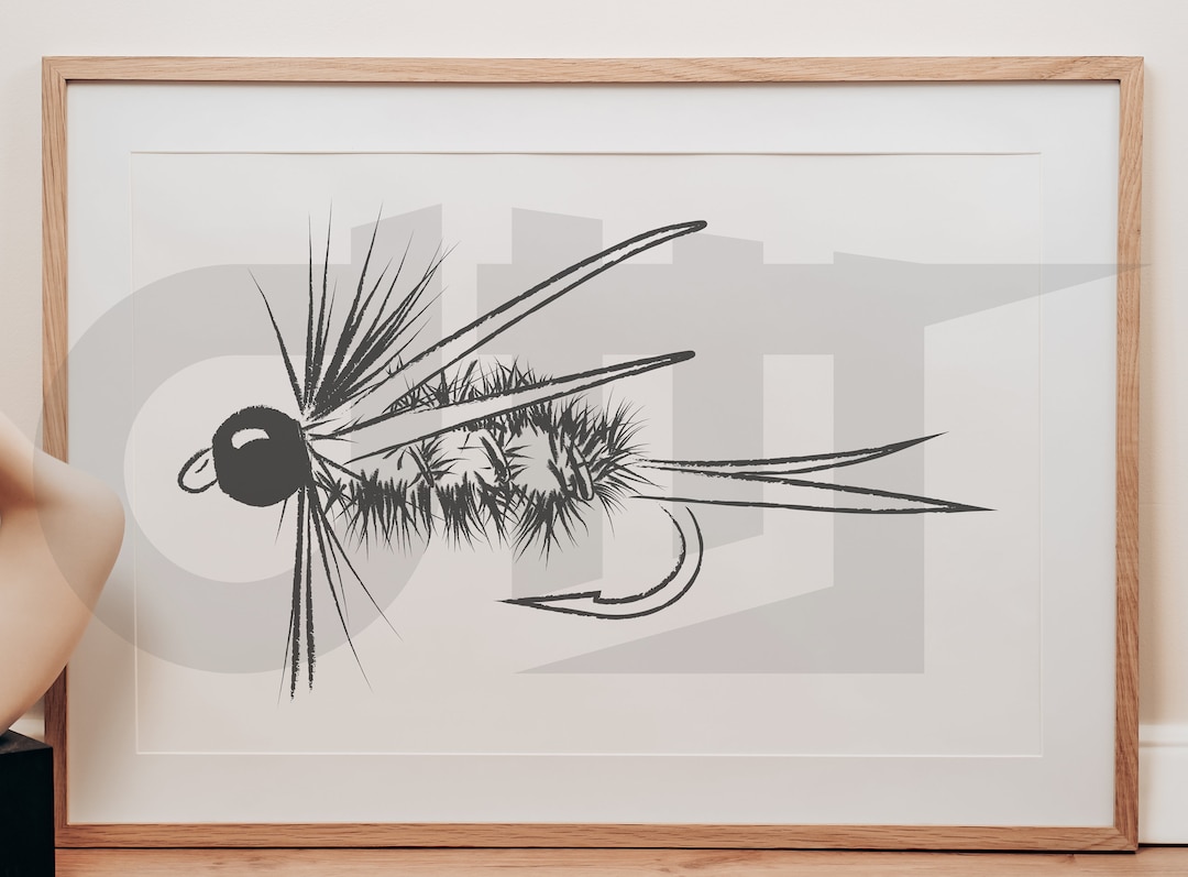 Prince Nymph - Fly Tying - Illustration - Fly Fishing Print - Fishing ...