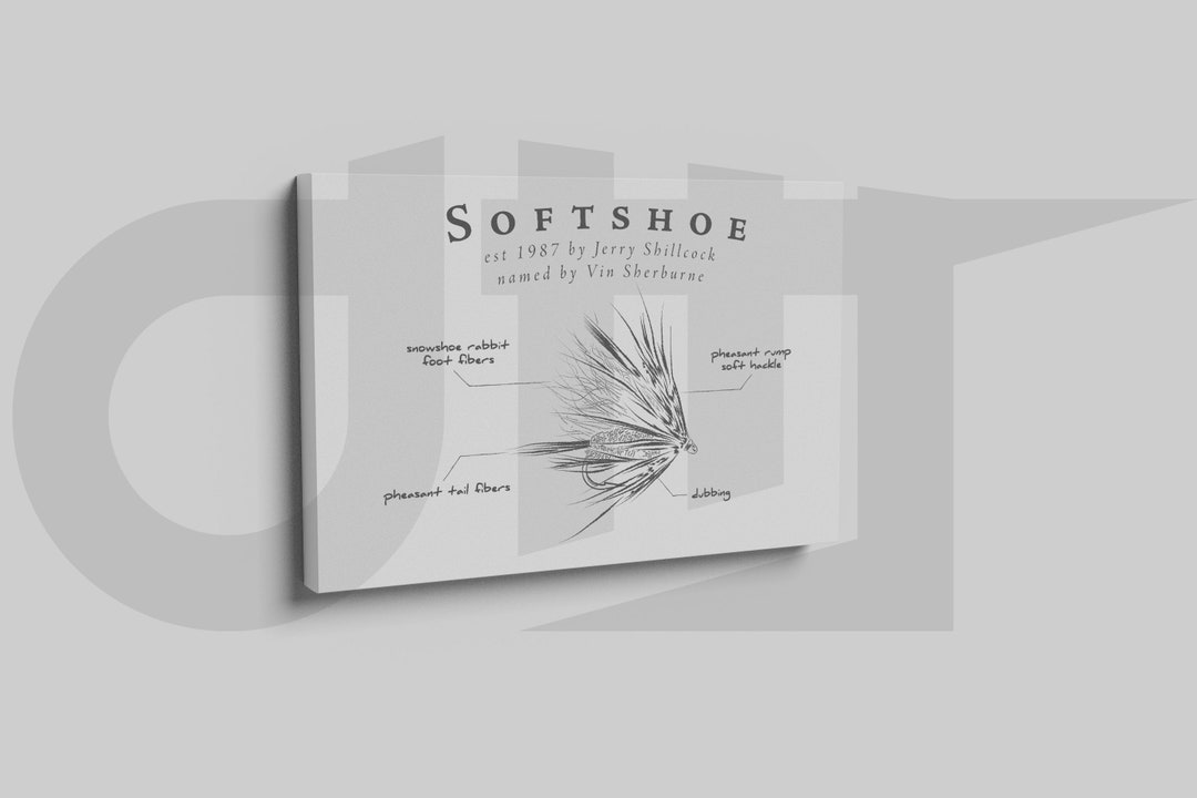 Softshoe - Fly Tying - Illustration - Fly Fishing Print - Fishing ...