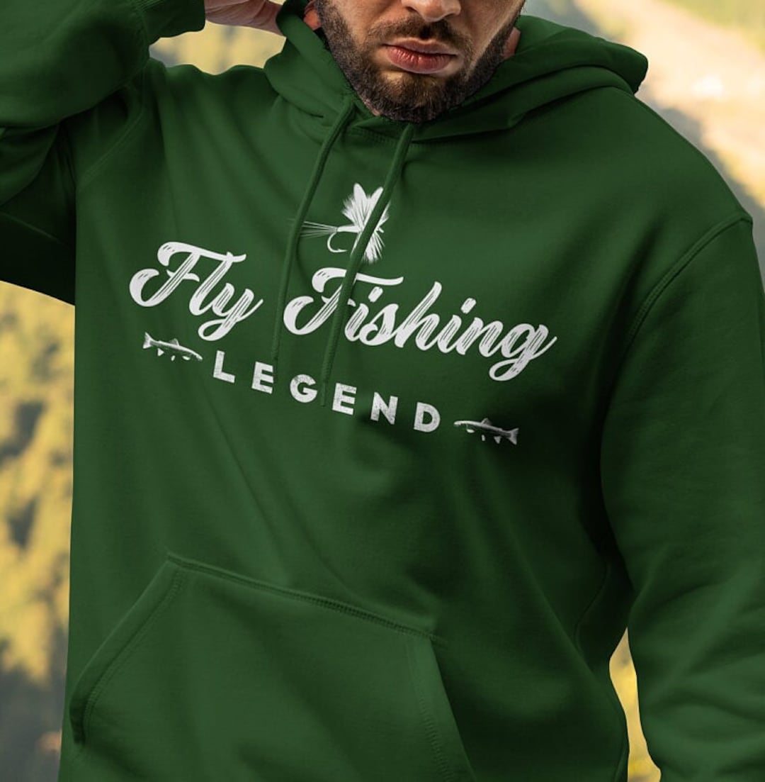 Fly Fishing Hoodie - Men's Hoodie - Fishing Hoodie - Men's Fishing ...