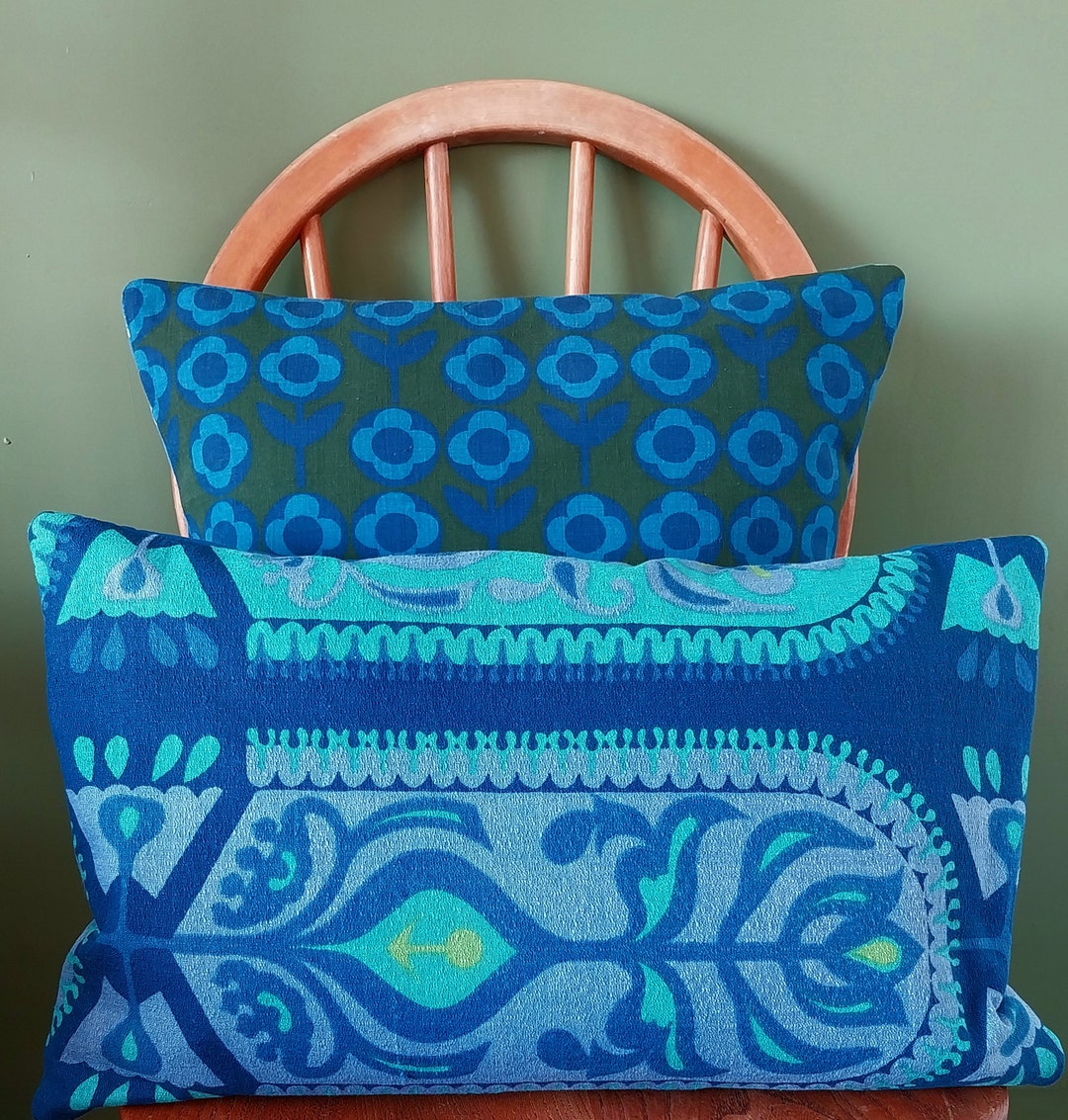 Vintage 1960s Heals Fabric Cushion - Etsy