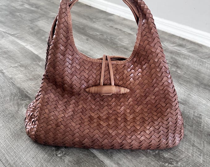 Designer Saraceno Bellagio Vintage Handmade Saddle Brown Leather ...