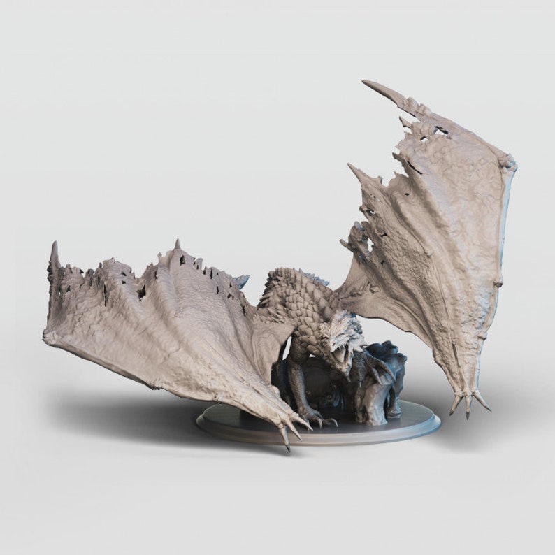 White Dragon Multiple Sizes 3D Printed Dnd Miniature - Etsy Canada