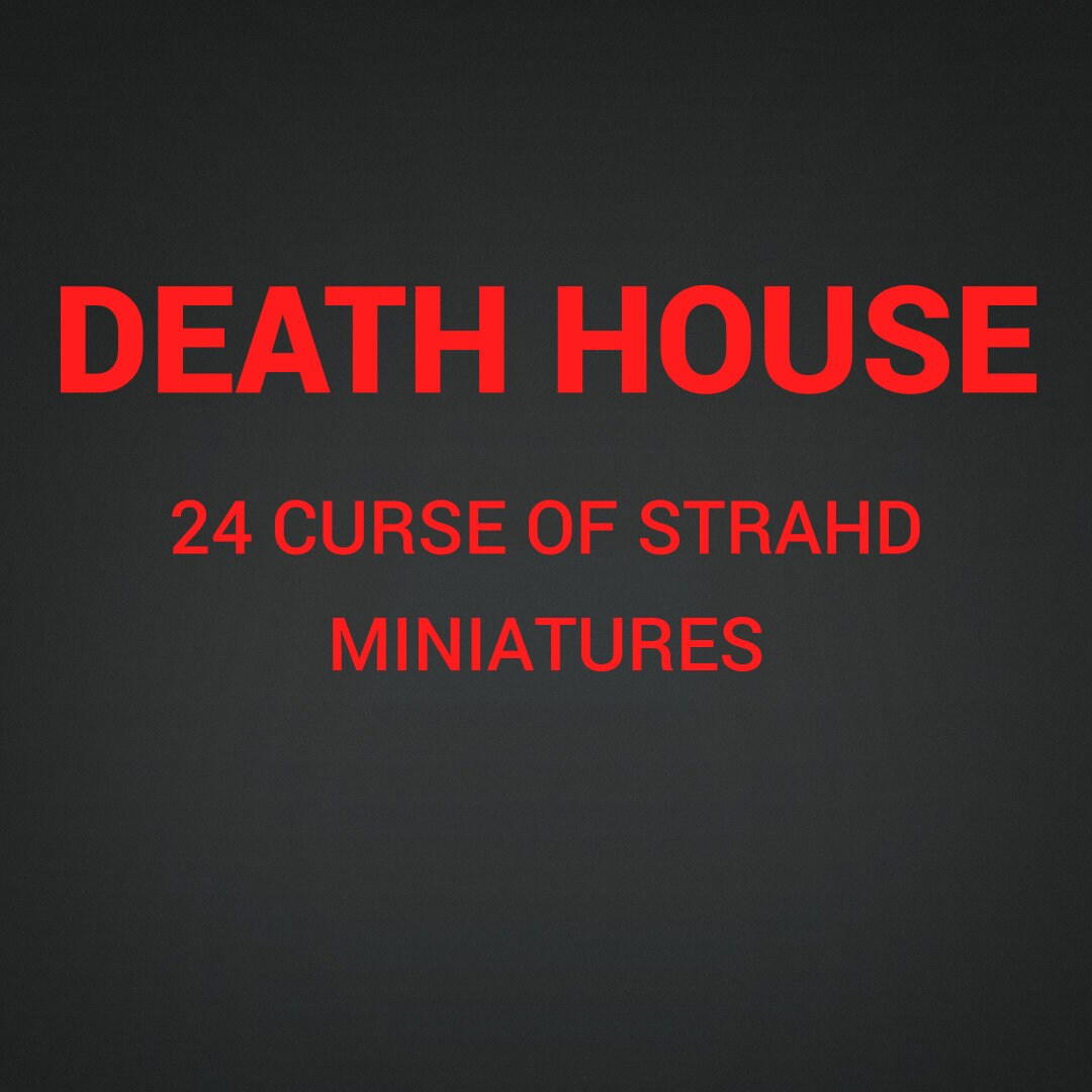 Death House Curse of Strahd Miniature Pack 3D Printed Dnd - Etsy UK
