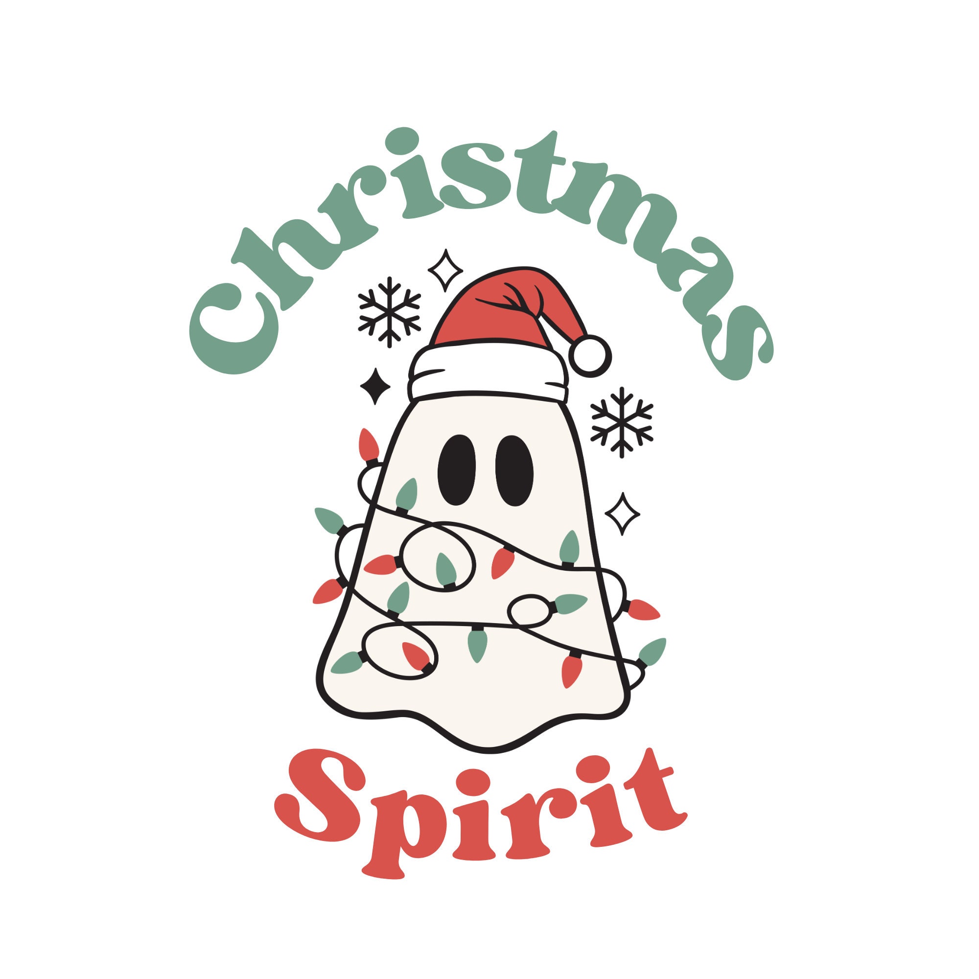 Christmas Spirit - Spooky Holiday SVG File - Etsy