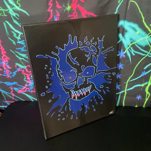 Horror Acrylic Painting - Etsy