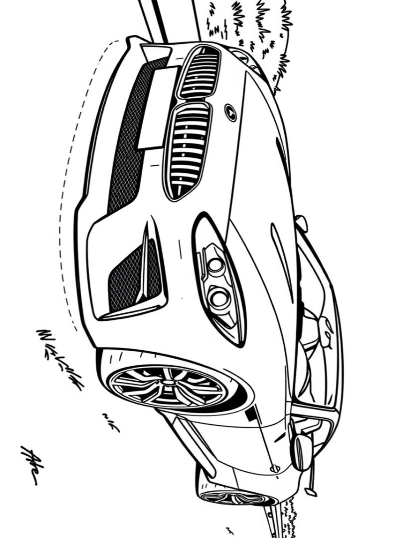 Coloring Pages, Cars Coloring, 6 Pages, Coloring Activity for Kids ...