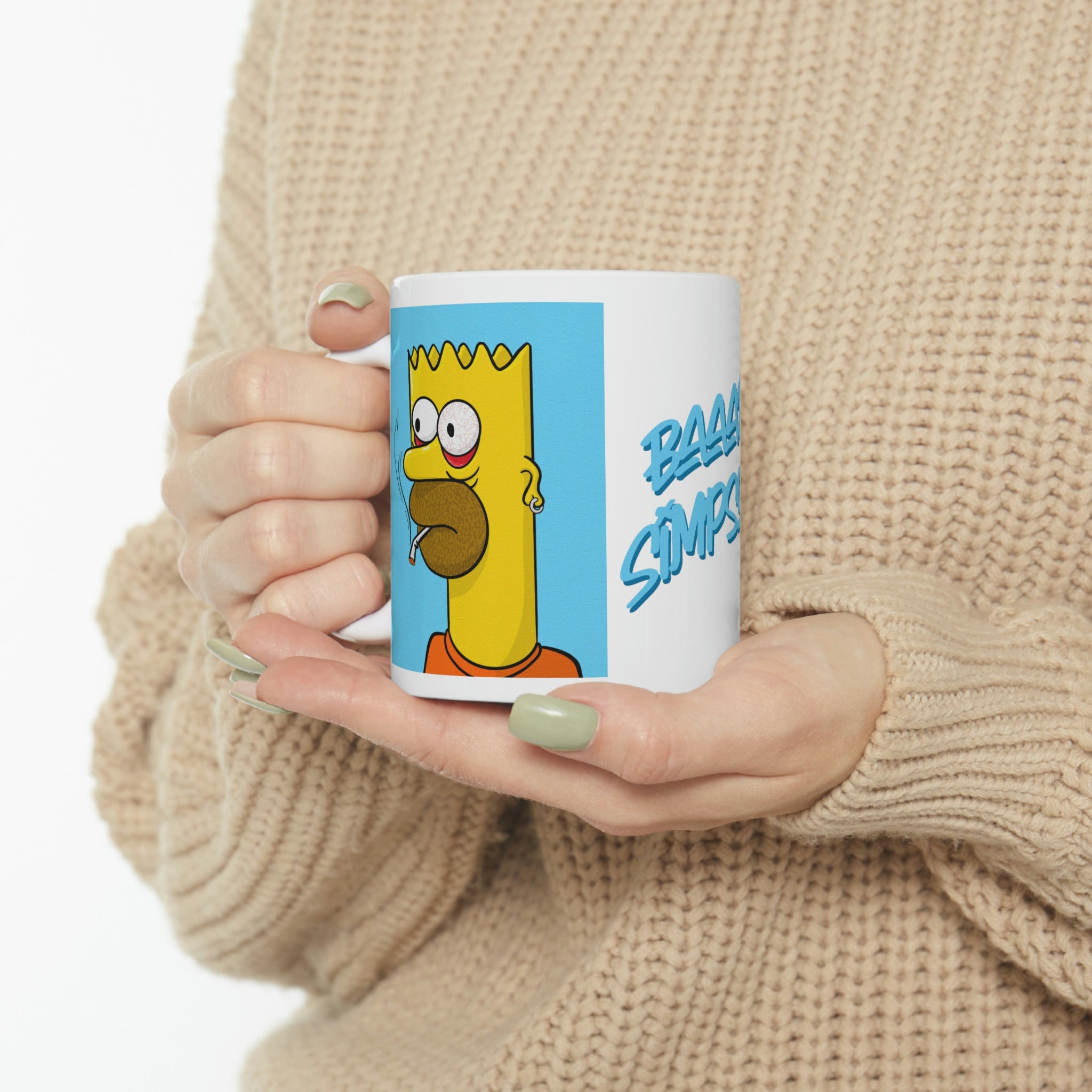 Bart Simpsons Coffee Mug With Bart Simpson Bad Bart Simpson Mug Work ...