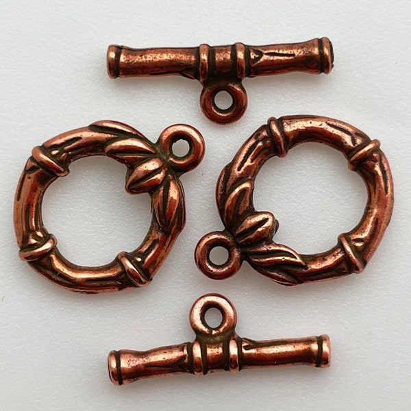 Tierracast Leaf Toggle Clasp Set Bracelet and Necklace Closure Findings ...