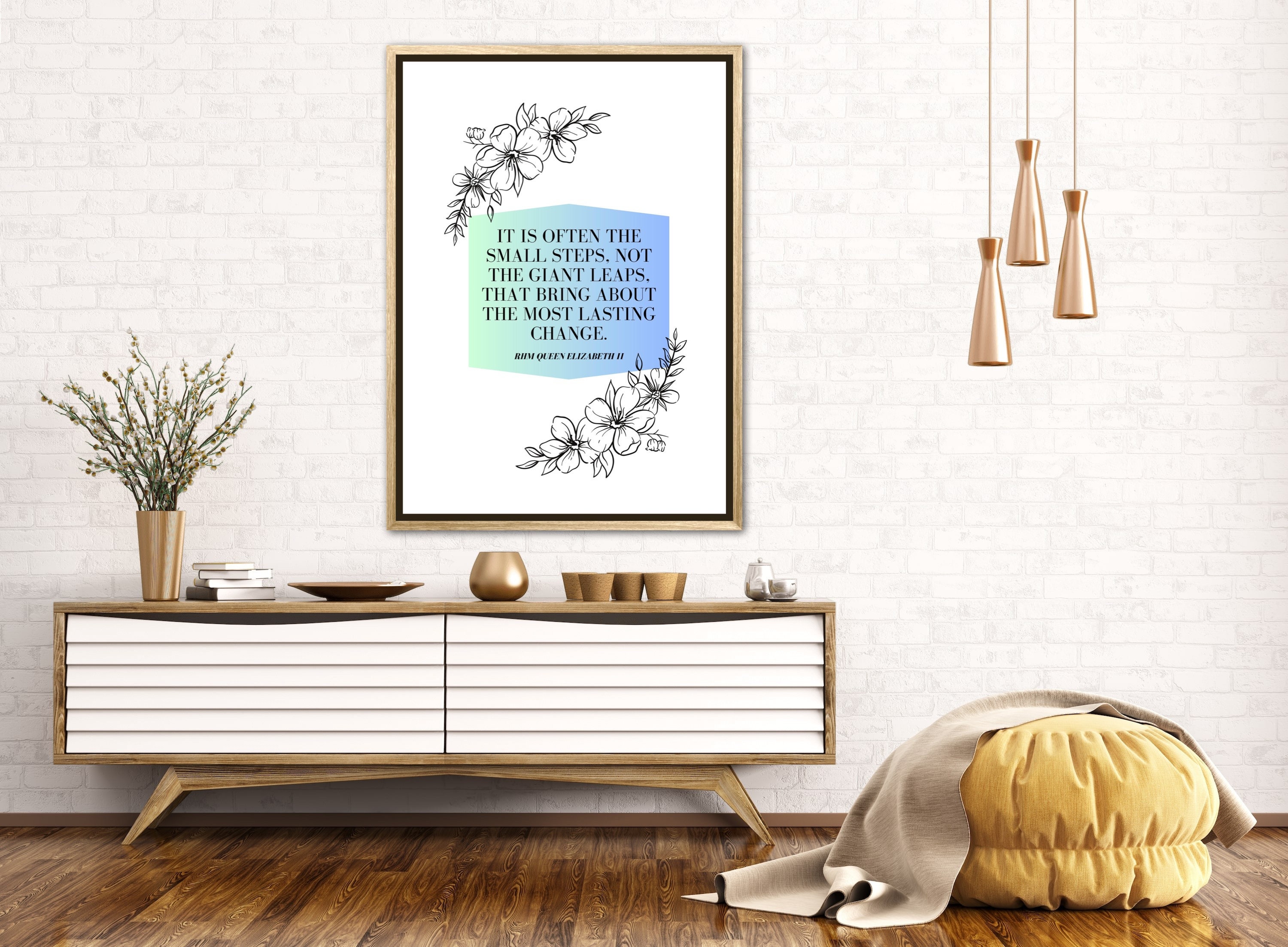 Printable Digital Wall Art, Downloadable Content, a Motivational Quote ...