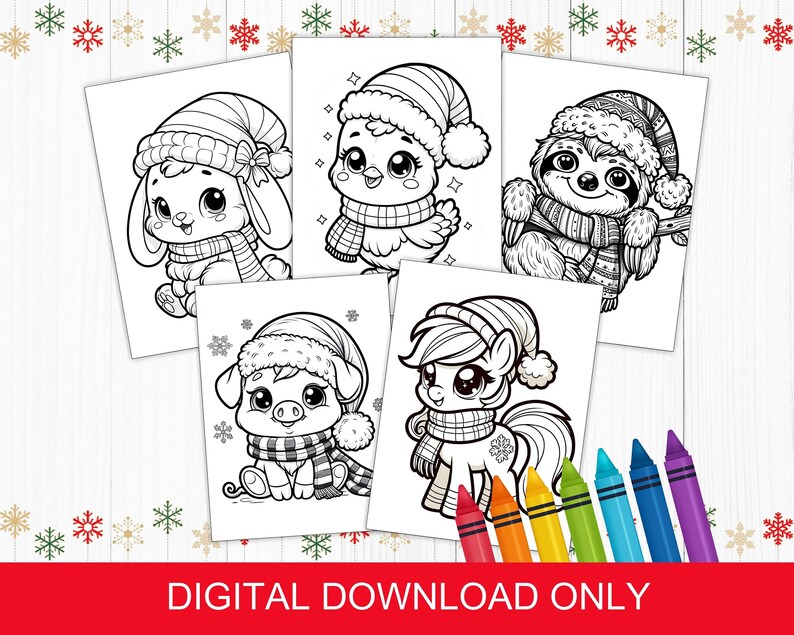 Cute Christmas Coloring Pages for Kids Christmas Activities Printable ...