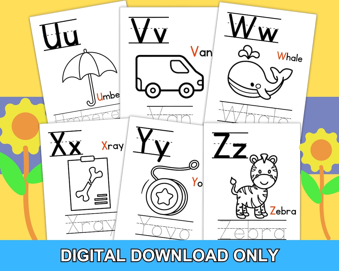 Alphabet Coloring Pages, Preschool Coloring Pages, Preschool Activity ...