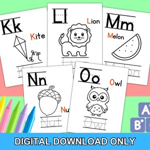 Alphabet Coloring Pages, Preschool Coloring Pages, Preschool Activity ...