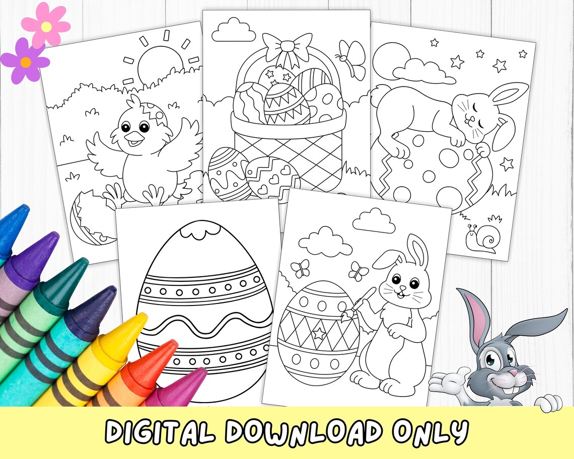 Easter Coloring Pages for Kids, Easter Coloring Pages, Easy Coloring ...