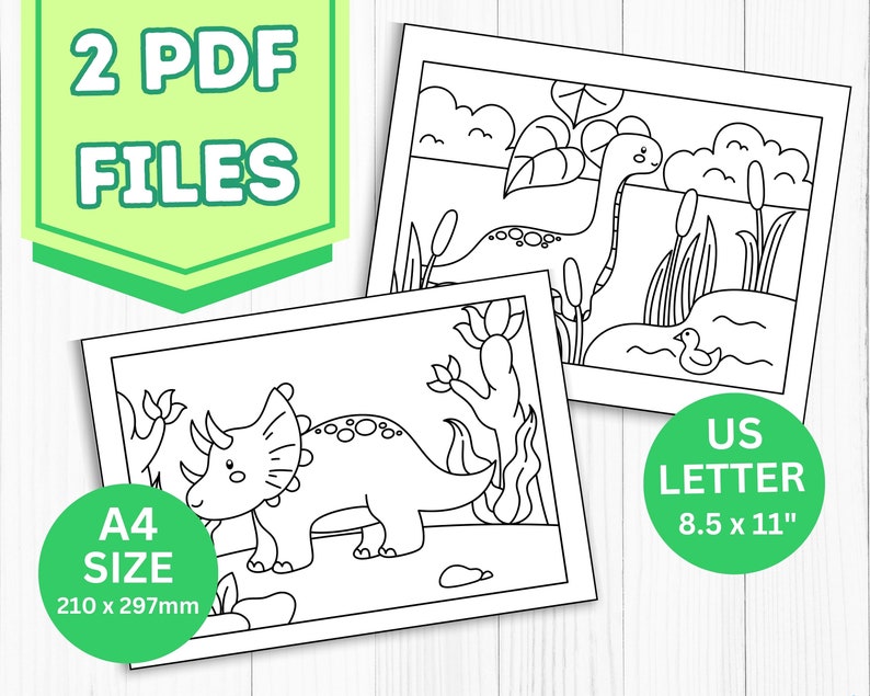 Cute Dinosaur Coloring Pages for Kids, Baby Dinosaur Coloring Pages ...