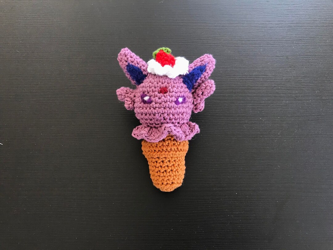 Espeon Ice Cream Cone Crochet pokemon Eeveelutions - Etsy