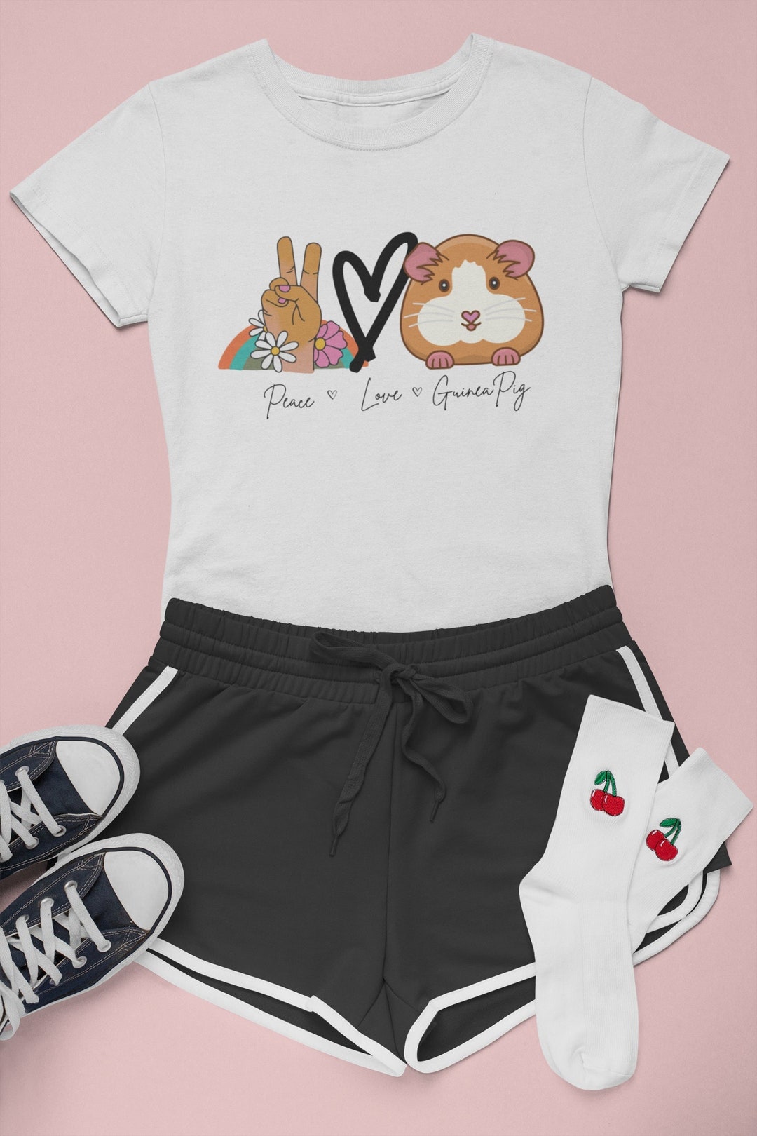 Peace Love Guinea Pig (adults and Kids Sizes) - Etsy