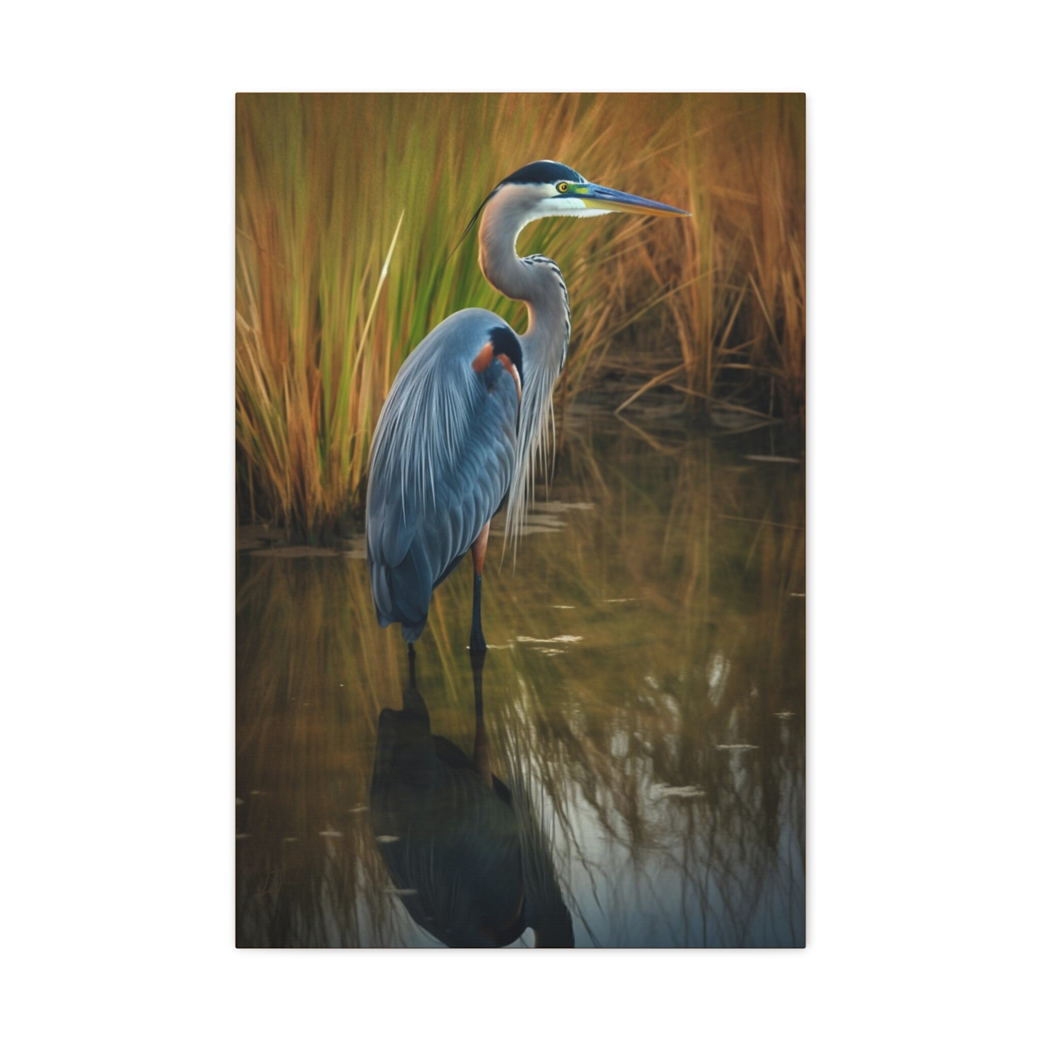 Great Blue Heron Watercolor Art Print, Boho, Coastal Decor, Tropical ...