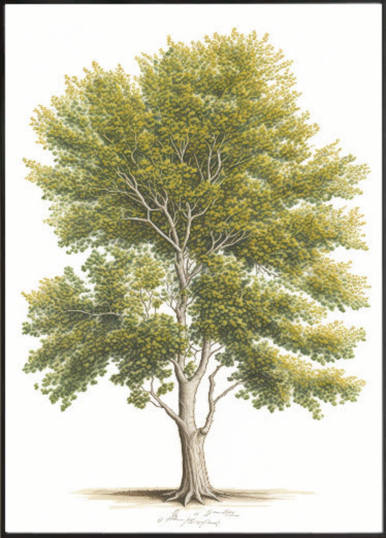 American Sycamore - Colored Pencil Print - Etsy