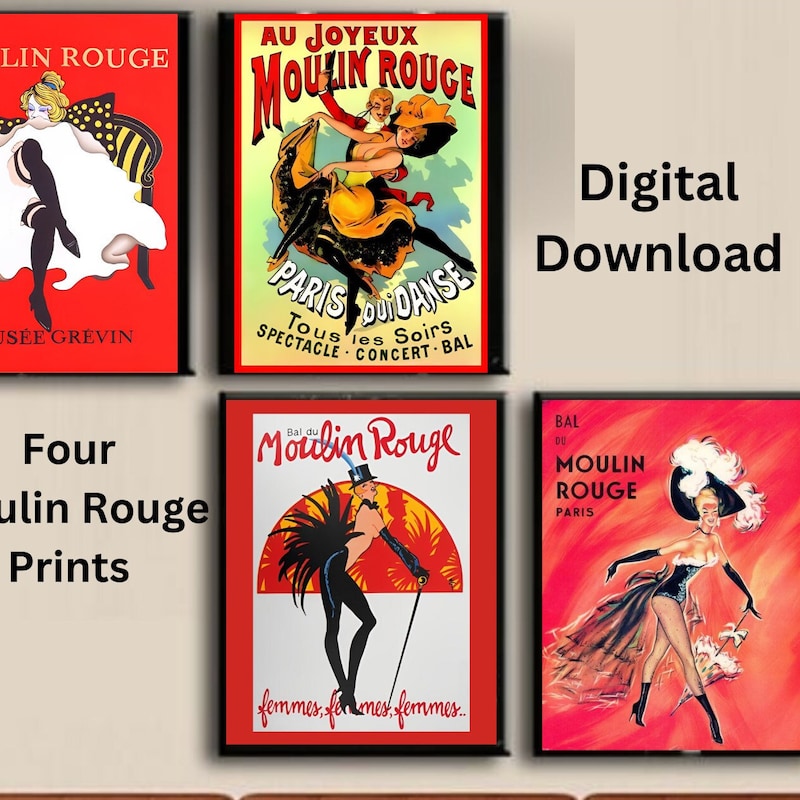 Moulin Rouge Art - Etsy UK