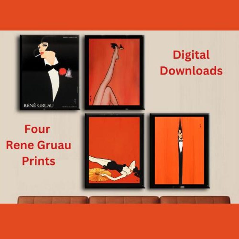 Posters Rene Gruau - Etsy