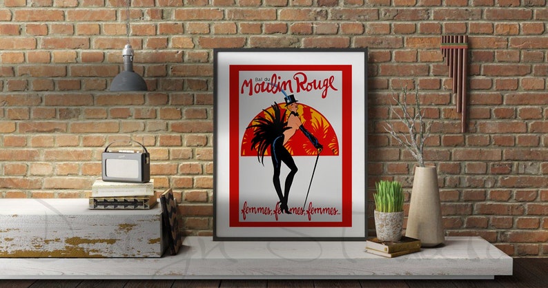 Art Deco Prints - Moulin Rouge Posters - 1920s Posters - Wall Art ...