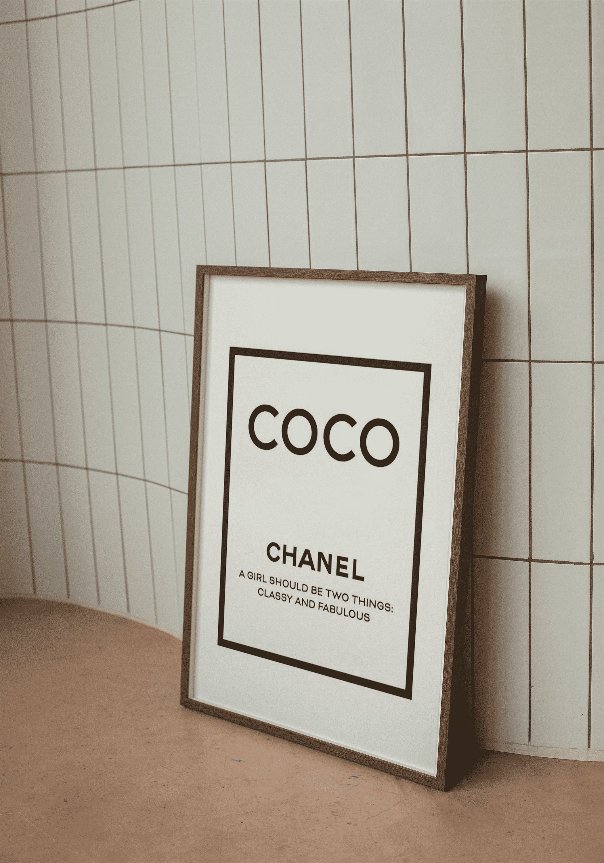 Set of Two Coco Chanel Prints Wall Art Art Deco Prints Fashion Prints ...
