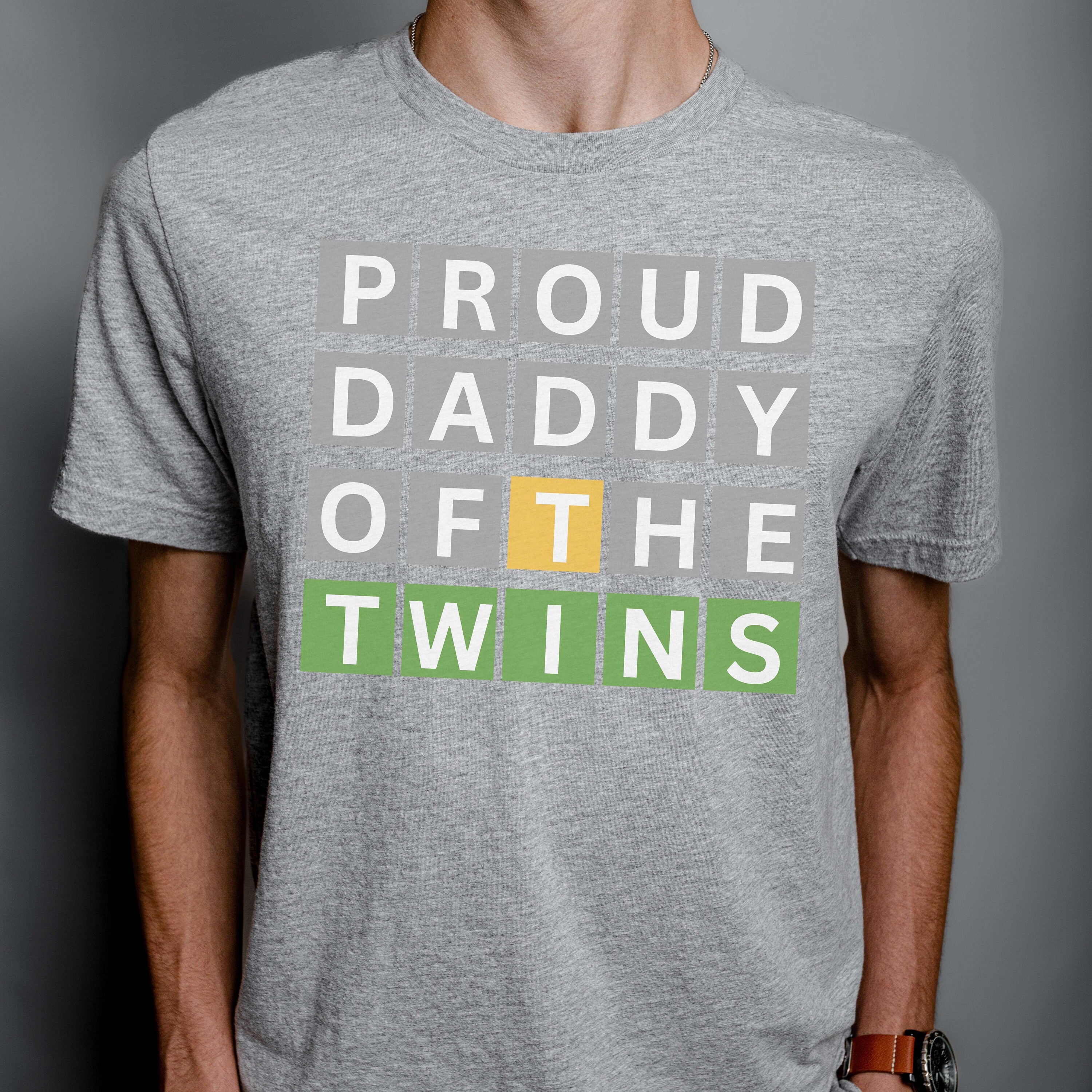 Twin Dad Gift Dad of Twins Wordle Daddy Shirt Wordle Lover - Etsy