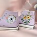 Embroidered Butterfly Converse/ Converse Custom Sun Flower Embroidery ...