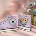 Embroidered Butterfly Converse/ Converse Custom Sun Flower Embroidery ...