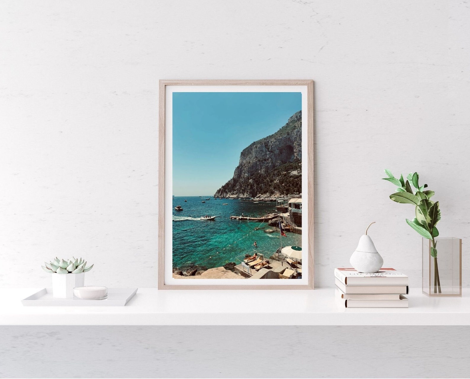 Italian Beach Club Print Capri Print Wall Art Digital Print ...