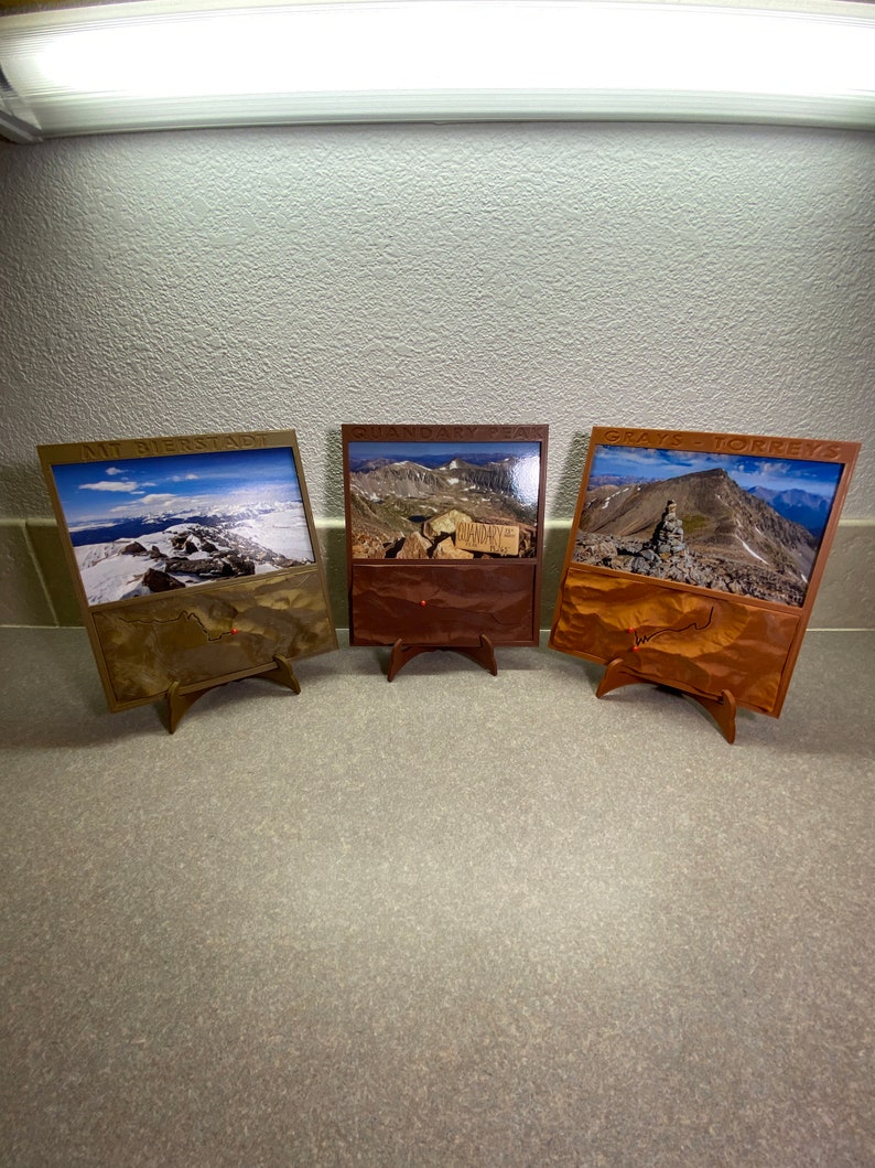 14er Frames 3d Printed Mountain Colorado 14er Hiking - Etsy
