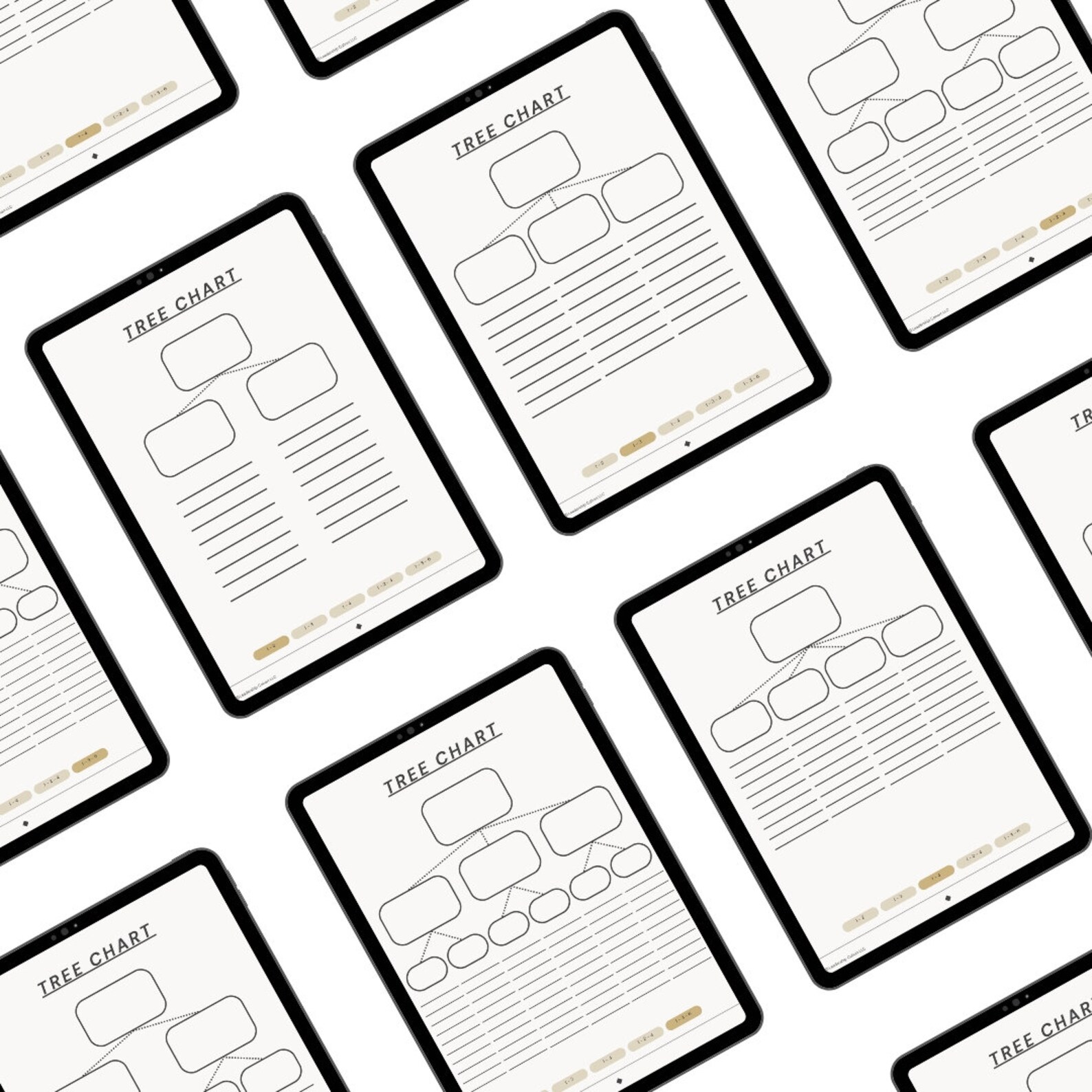 Tree Charts | Remarkable | PDF | Download - Etsy