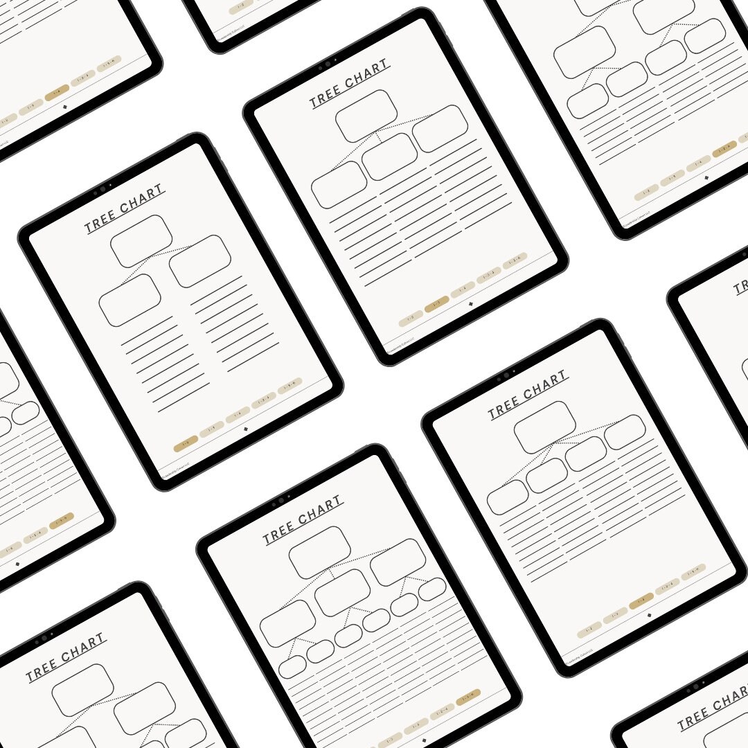 Tree Charts | Remarkable | PDF | Download - Etsy